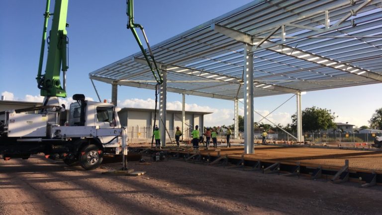 Day 2 of Structural Slab Pour - Shamrock Civil